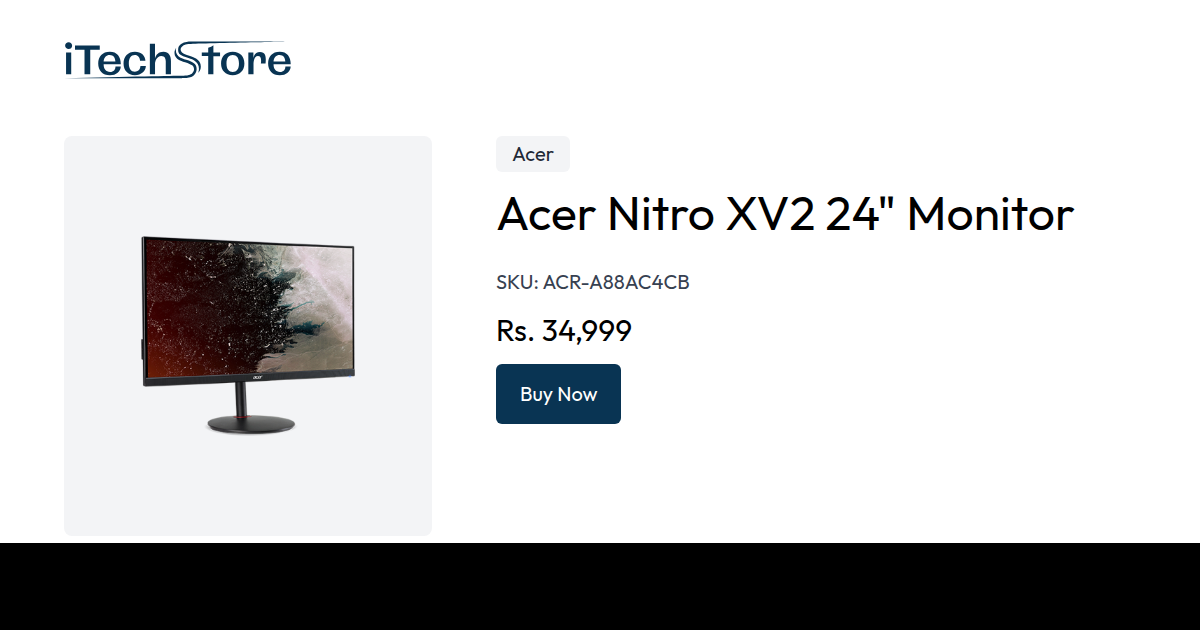 Acer Nitro XV2 24" Monitor - iTechStore