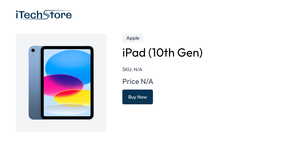 iPad (10th Gen) - iTechStore