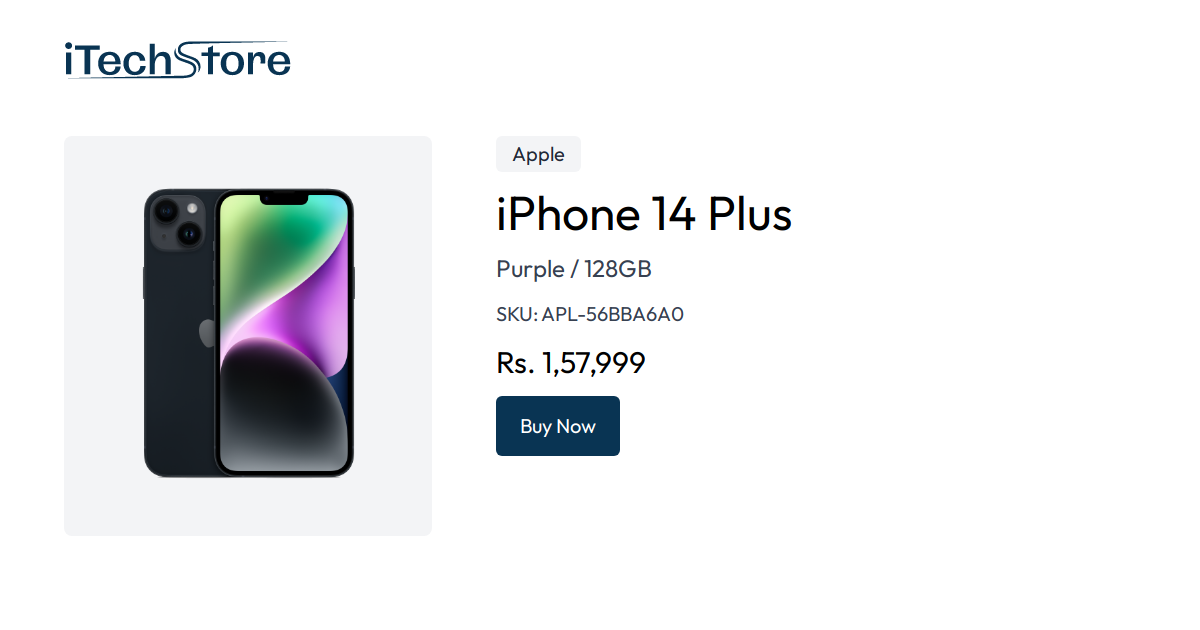 iPhone 14 Plus - Purple / 128GB - iTechStore