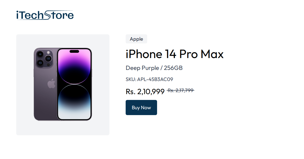 iPhone 14 Pro Max - Deep Purple / 256GB - iTechStore