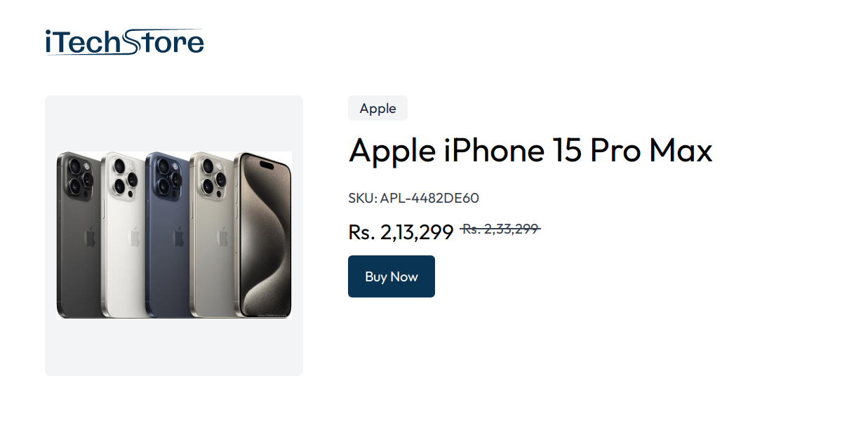 Apple iPhone 15 Pro Max - iTechStore