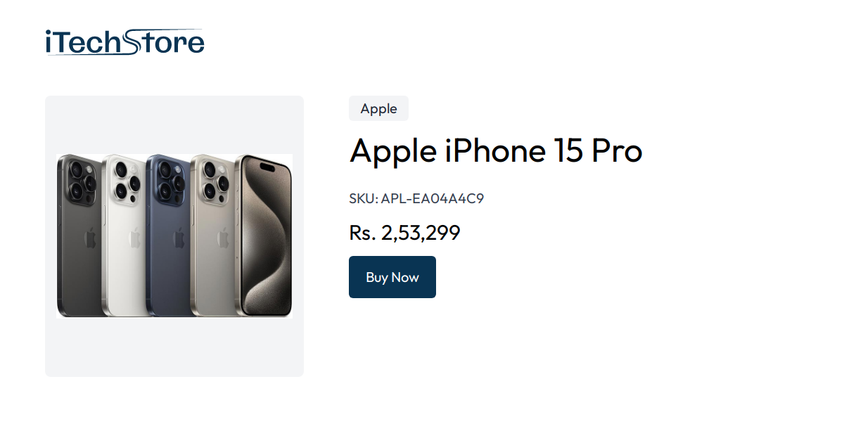 Apple iPhone 15 Pro - iTechStore