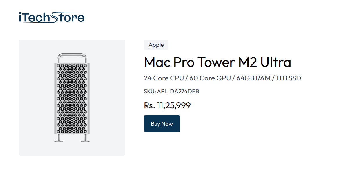 Mac Pro Tower M2 Ultra - 24 Core CPU / 60 Core GPU / 64GB RAM / 1TB SSD ...