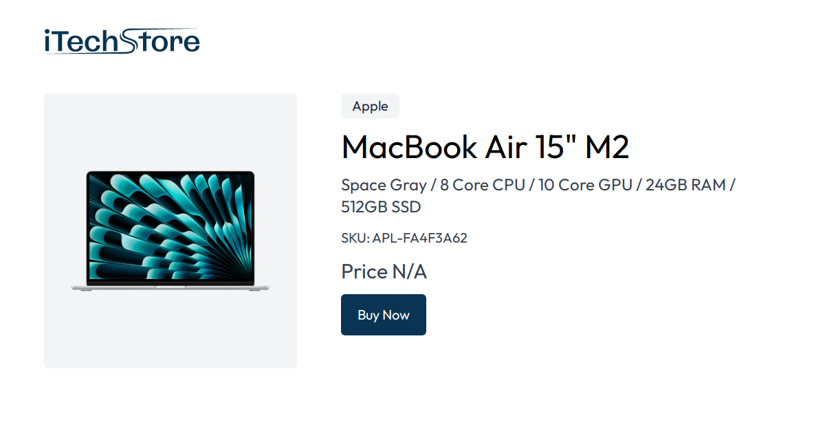 MacBook Air 15" M2 - Space Gray / 8 Core CPU / 10 Core GPU / 24GB RAM ...