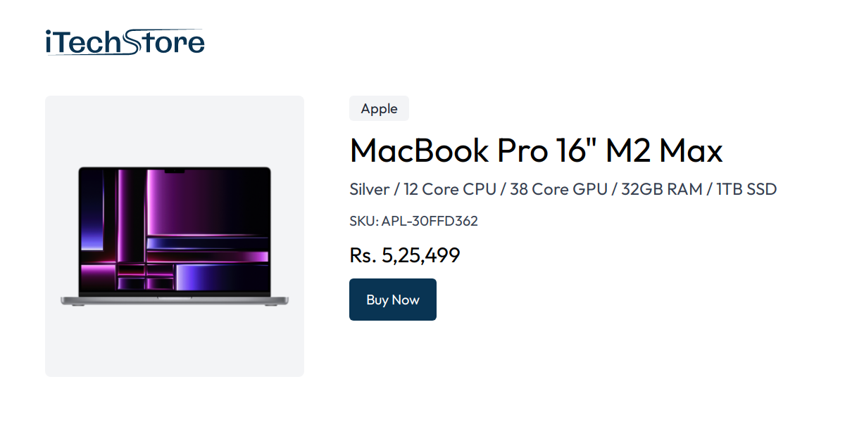 MacBook Pro 16" M2 Max - Silver / 12 Core CPU / 38 Core GPU / 32GB RAM ...