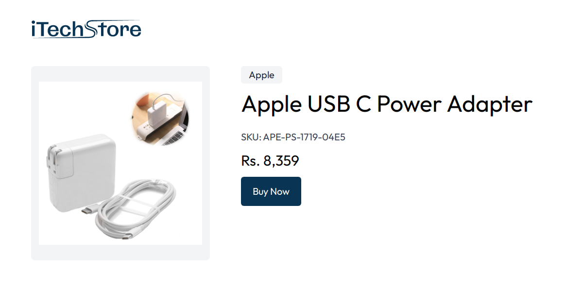 Apple USB C Power Adapter - iTechStore