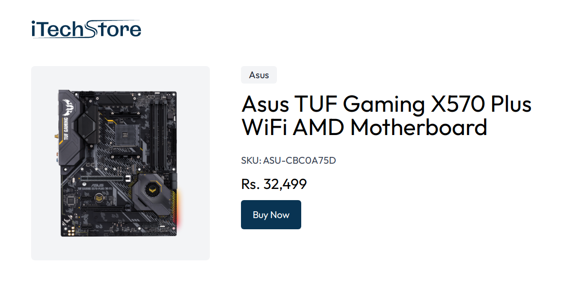 Asus TUF Gaming X570 Plus WiFi AMD Motherboard - iTechStore