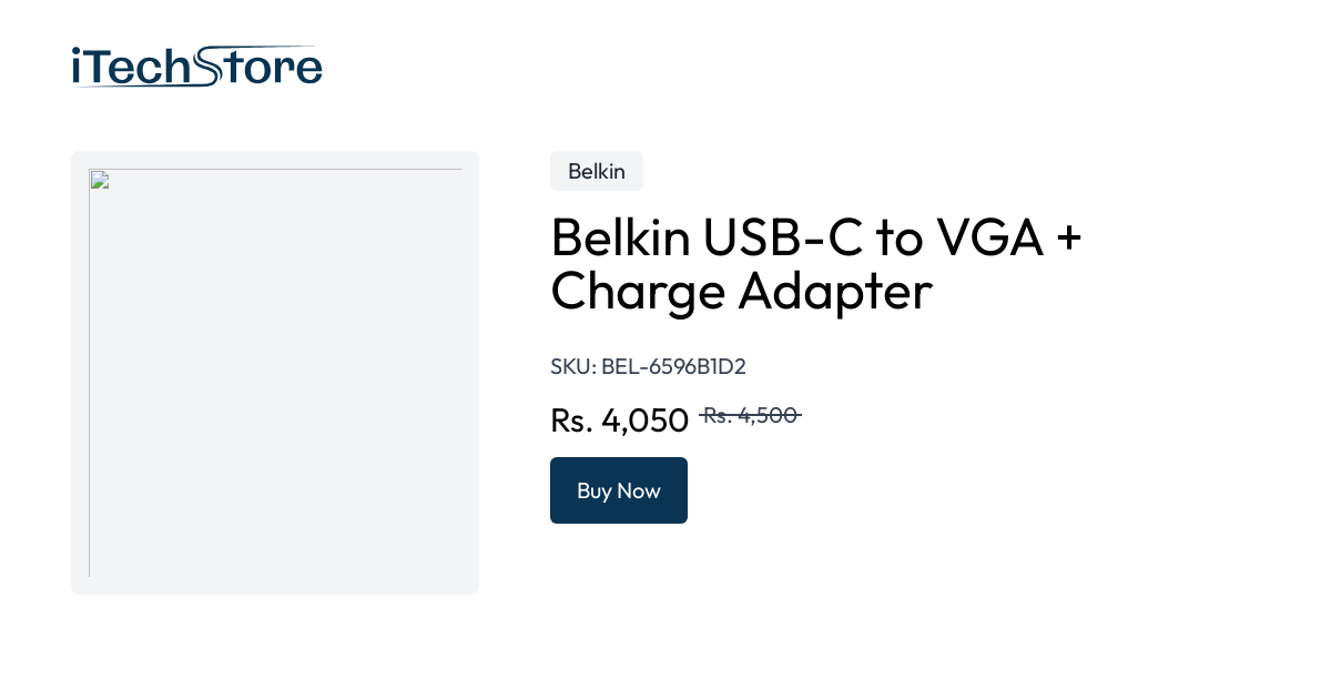 Belkin USB-C to VGA + Charge Adapter - iTechStore