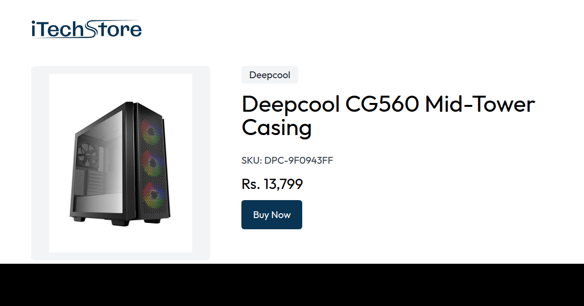 Deepcool CG560 Mid-Tower Casing - iTechStore