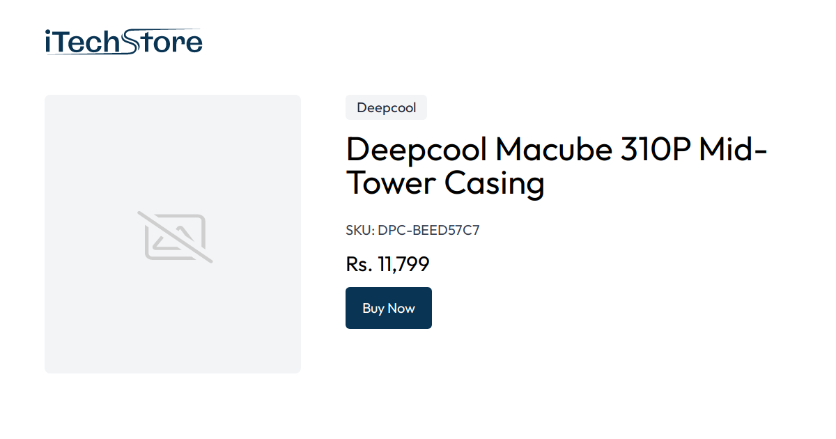 Deepcool Macube 310P Mid-Tower Casing - iTechStore