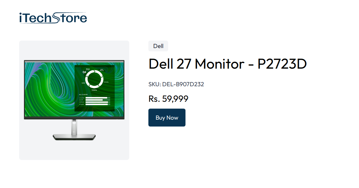 Dell 27 Monitor - P2723D - iTechStore