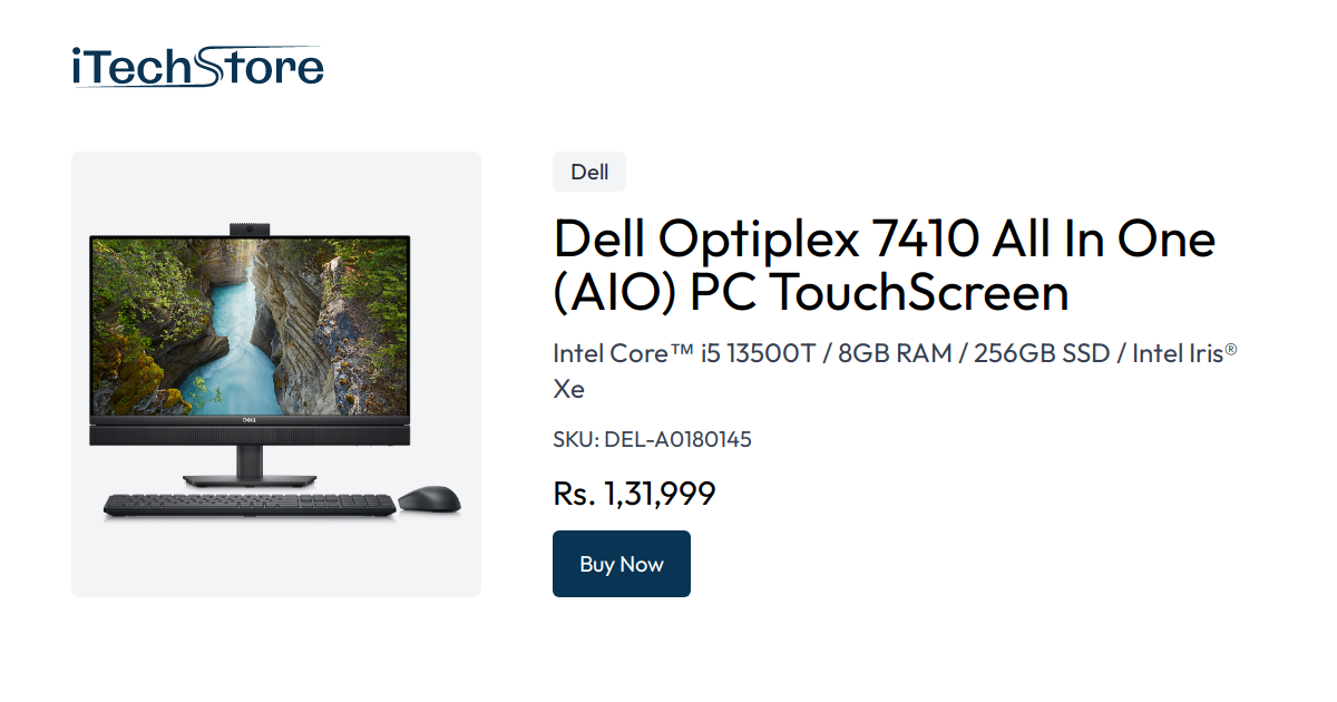 Dell Optiplex 7410 All In One (AIO) PC TouchScreen - iTechStore