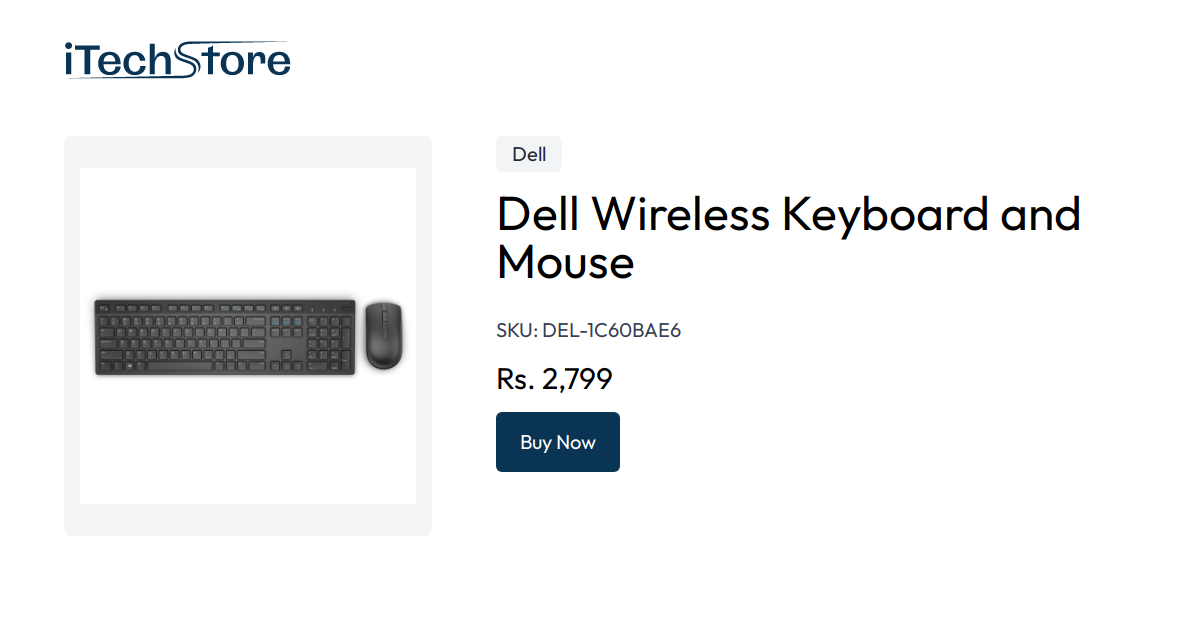 Dell Wireless Keyboard and Mouse - iTechStore