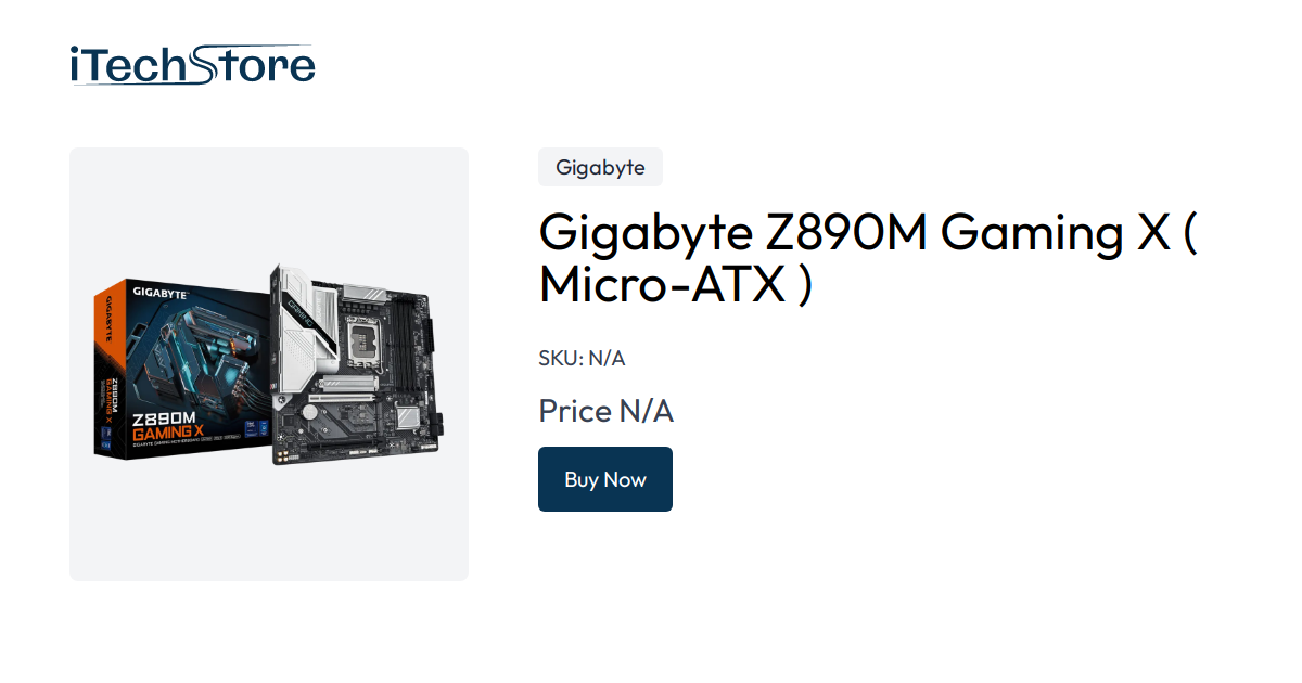 Gigabyte Z890M Gaming X ( Micro-ATX ) - iTechStore