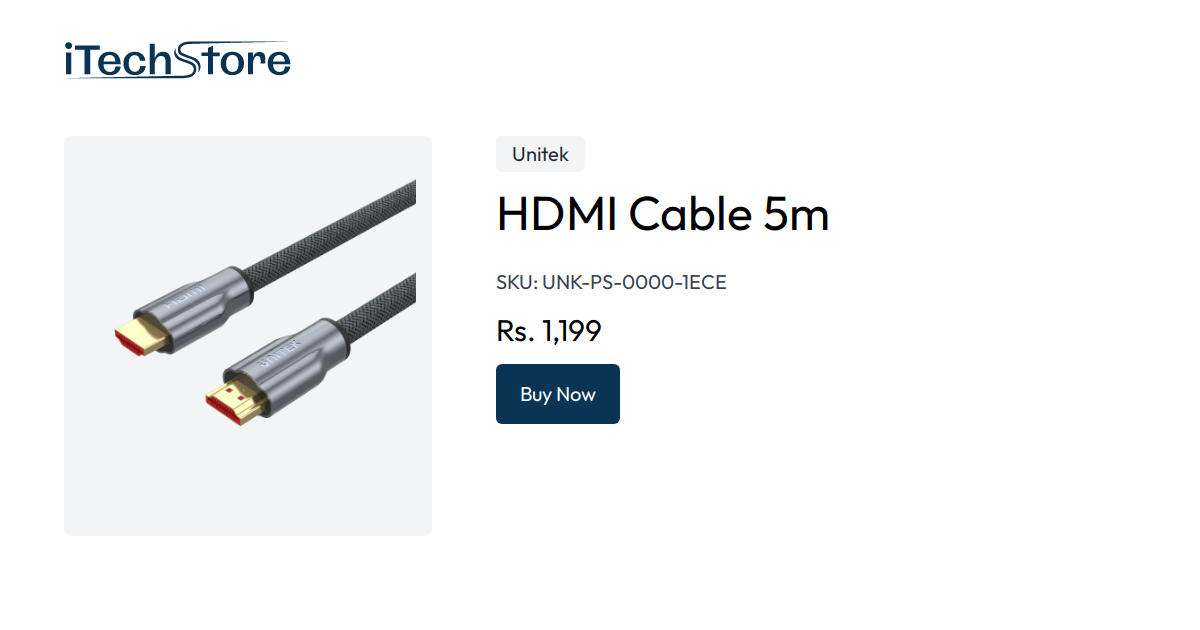 HDMI Cable 5m - iTechStore