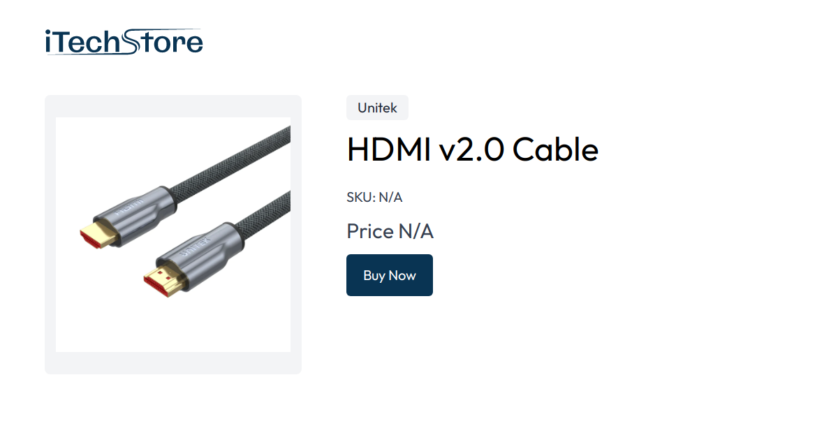 HDMI v2.0 Cable - iTechStore