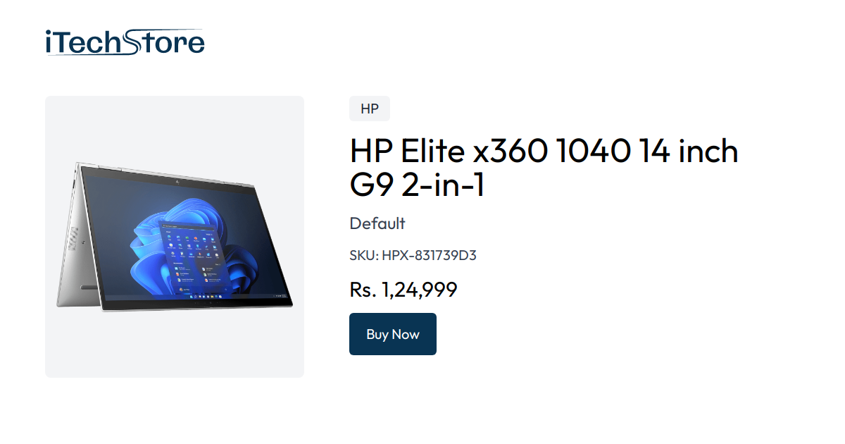 HP Elite x360 1040 14 inch G9 2-in-1 - iTechStore