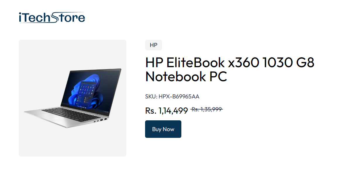 HP EliteBook x360 1030 G8 Notebook PC - iTechStore