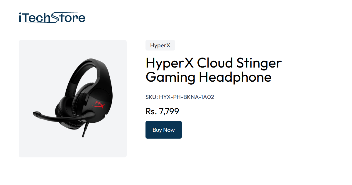 HyperX Cloud Stinger Gaming Headphone - iTechStore
