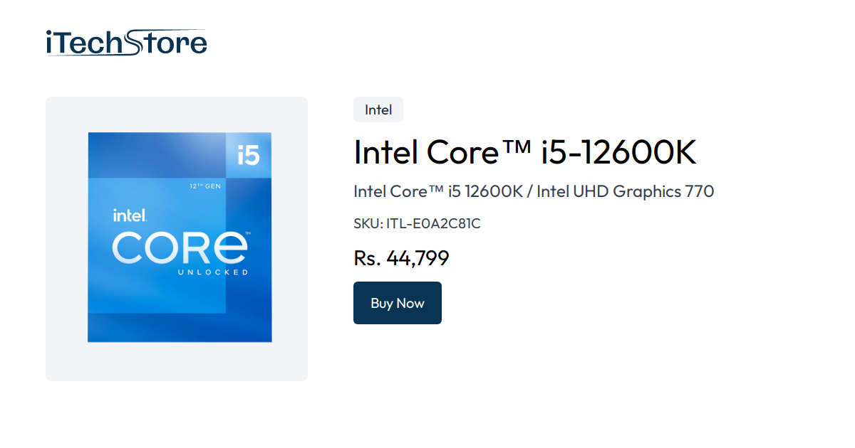 Intel Core™ i5-12600K - iTechStore