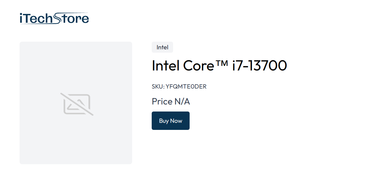 Intel Core™ i7-13700 - iTechStore