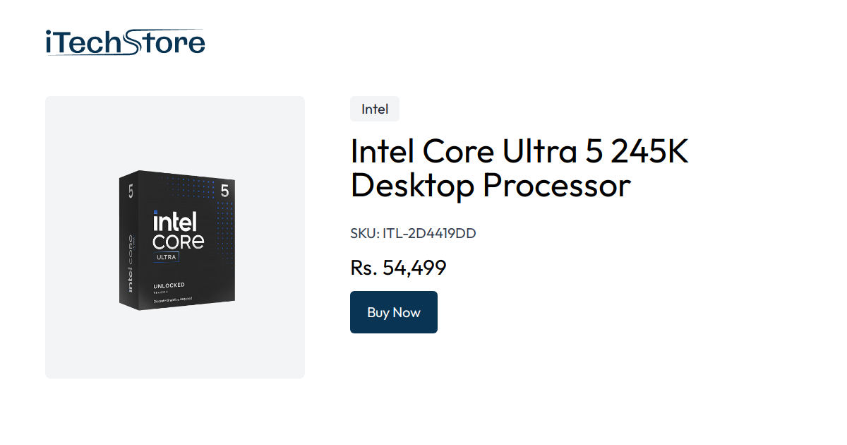 Intel Core Ultra 5 245K Desktop Processor - iTechStore