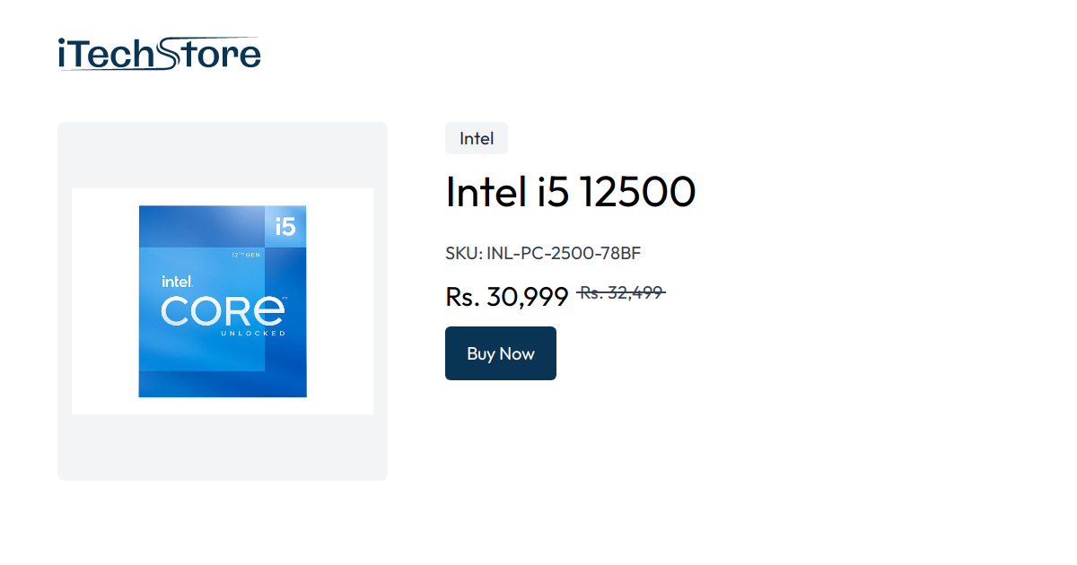Intel i5 12500 - iTechStore
