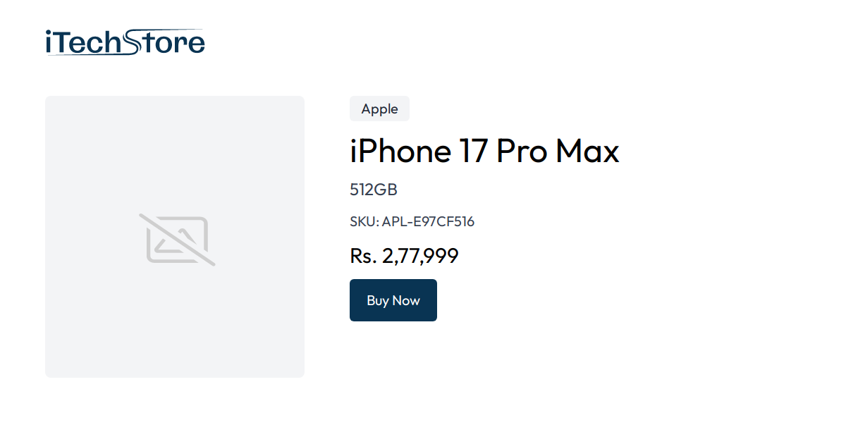 iPhone 17 Pro Max - iTechStore