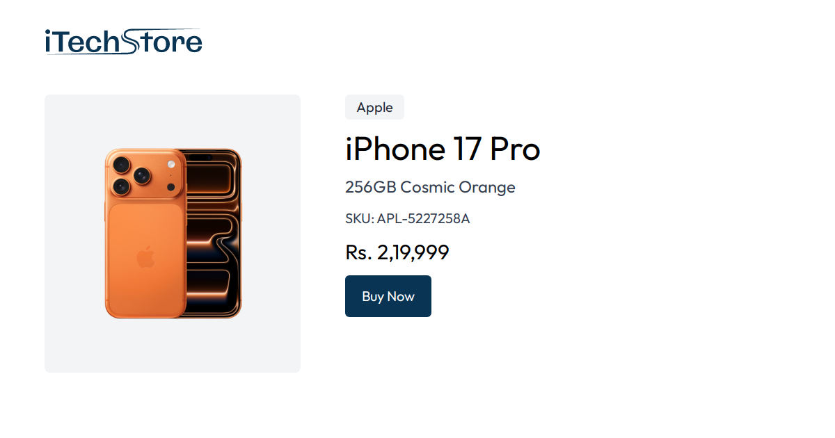iPhone 17 Pro - iTechStore