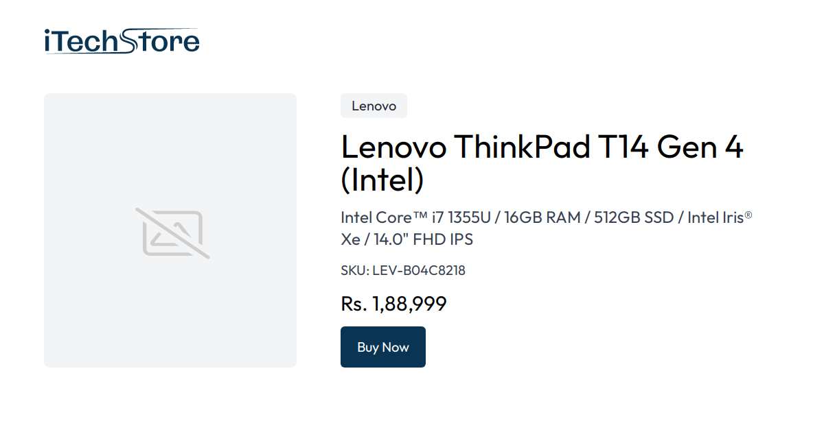 Lenovo ThinkPad T14 Gen 4 (Intel) - iTechStore