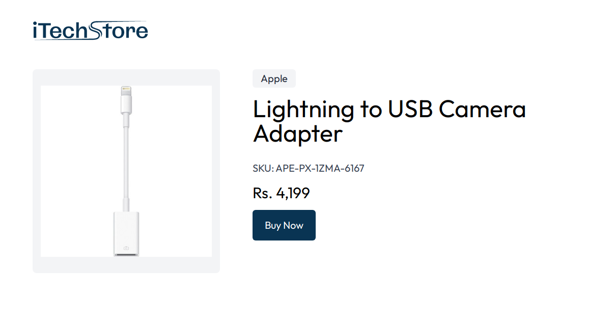 Lightning to USB Camera Adapter - iTechStore