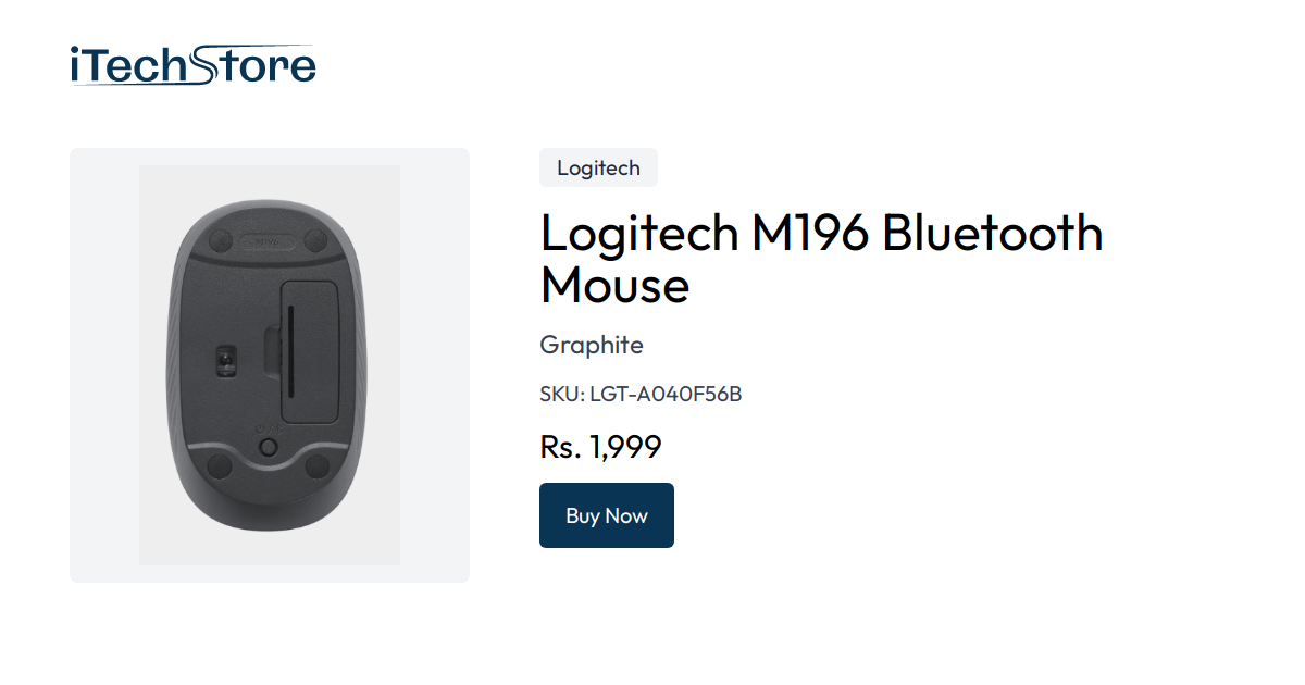 Logitech M196 Bluetooth Mouse - iTechStore