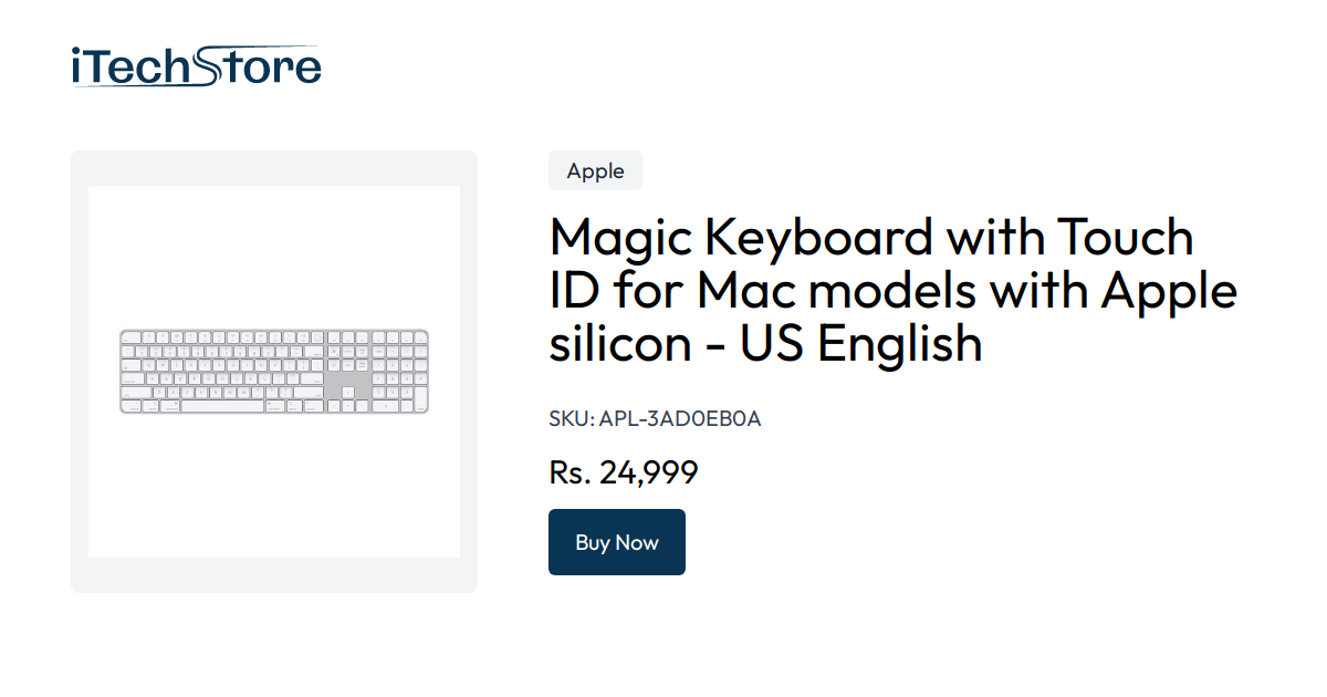 Magic Keyboard with Touch ID for Mac models with Apple silicon - US ...