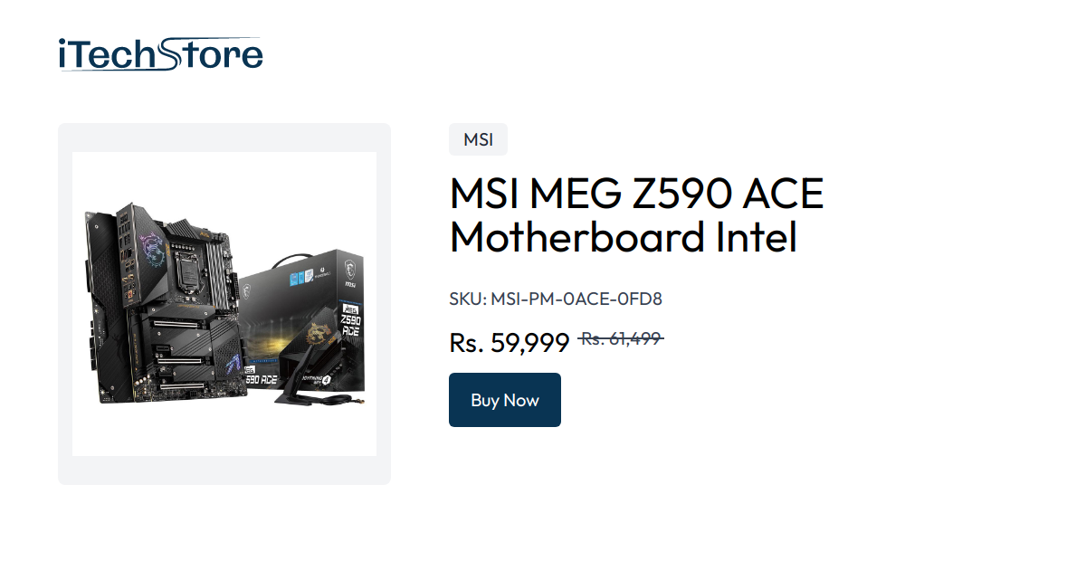 MSI MEG Z590 ACE Motherboard Intel - iTechStore