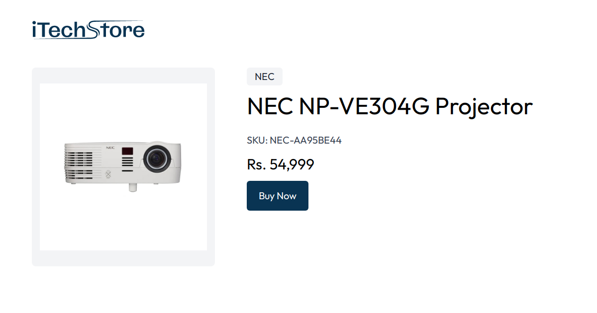NEC NP-VE304G Projector - iTechStore