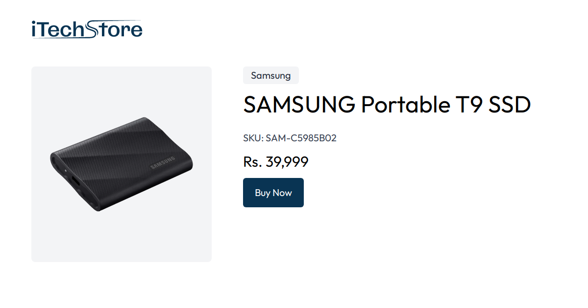 SAMSUNG Portable T9 SSD - iTechStore