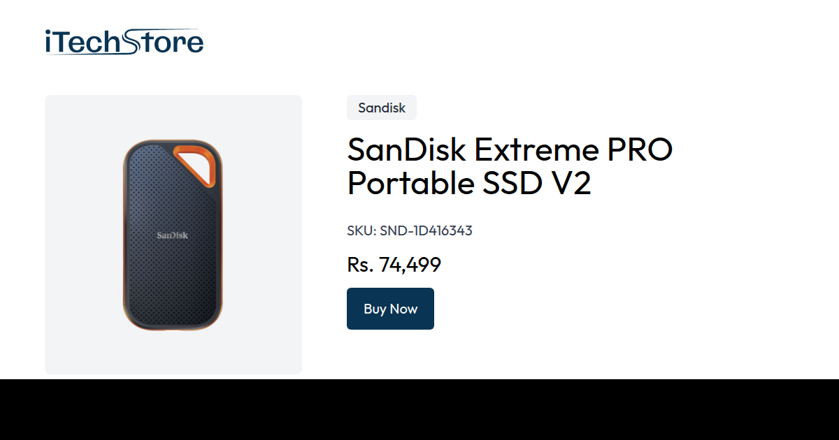 SanDisk Extreme PRO Portable SSD V2 - iTechStore