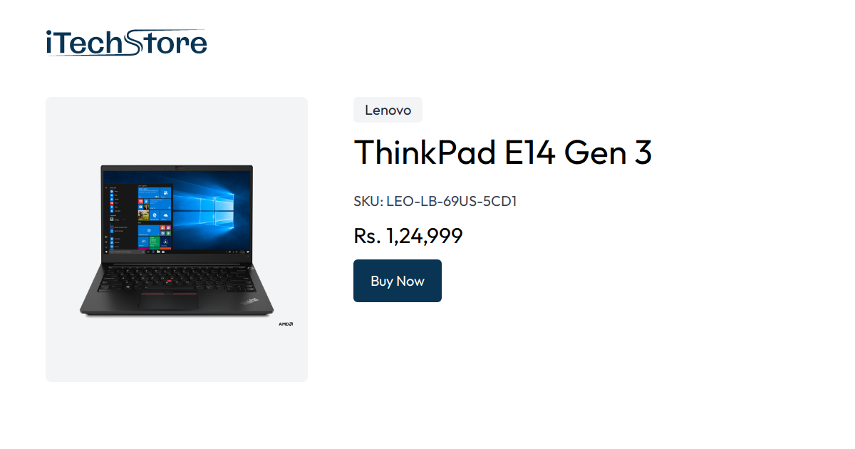 ThinkPad E14 Gen 3 - iTechStore