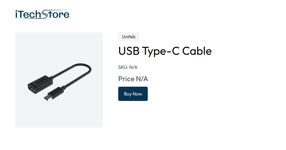 USB Type-C Cable - iTechStore